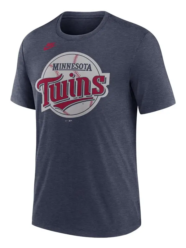 Nike Minnesota Twins Cooperstown Logo Mlb T-shirt - Blue