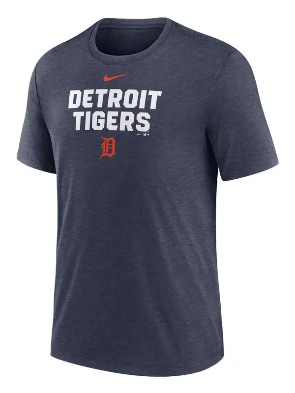 Nike Detroit Tigers Stacked Mlb T-shirt - Blue