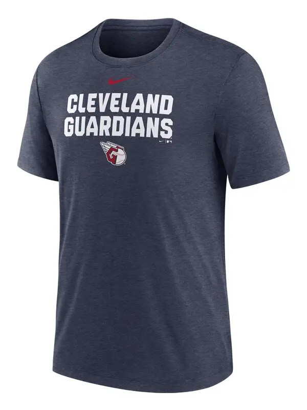 Nike Cleveland Guardians Stacked Mlb T-shirt - Blue
