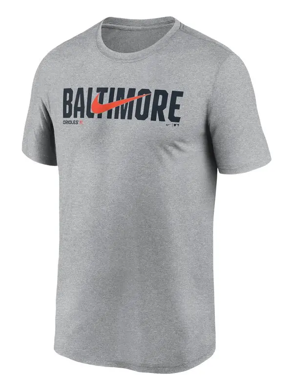 Nike Baltimore Orioles Swoosh Legend Dri-fit Mlb T-shirt - Grey