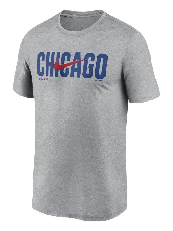 Nike Chicago Cubs Swoosh Legend Dri-fit Mlb T-shirt - Grey