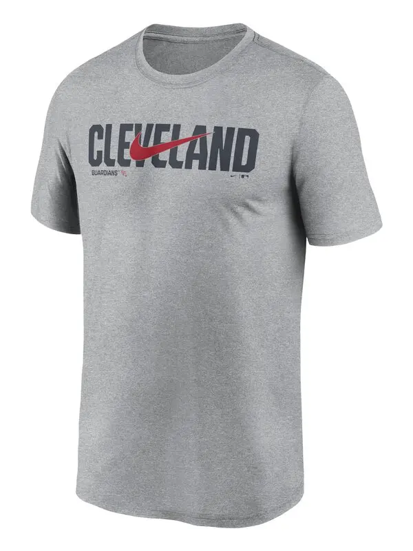 Nike Cleveland Guardians Swoosh Legend Dri-fit Mlb T-shirt - Grey