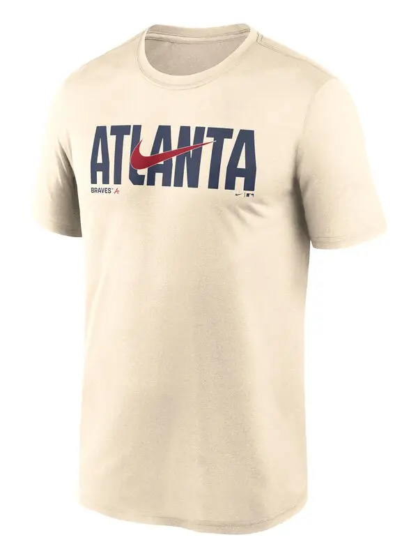 Nike Atlanta Braves Swoosh Legend Dri-fit Mlb T-shirt - Brown