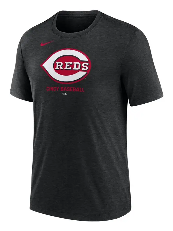 Nike Cincinnati Reds Logo Mlb T-shirt - Black