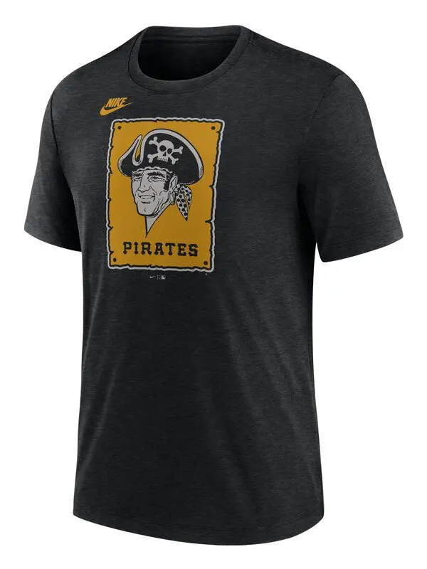 Nike Pittsburgh Pirates Cooperstown Logo Mlb T-shirt - Black