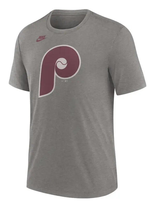 Nike Philadelphia Phillies Cooperstown Logo Mlb T-shirt - Grey