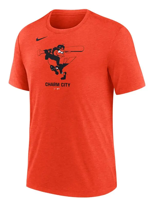 Nike Baltimore Orioles Logo Mlb T-shirt - Orange