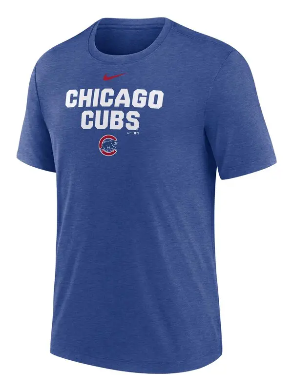 Nike Chicago Cubs Stacked Mlb T-shirt - Blue