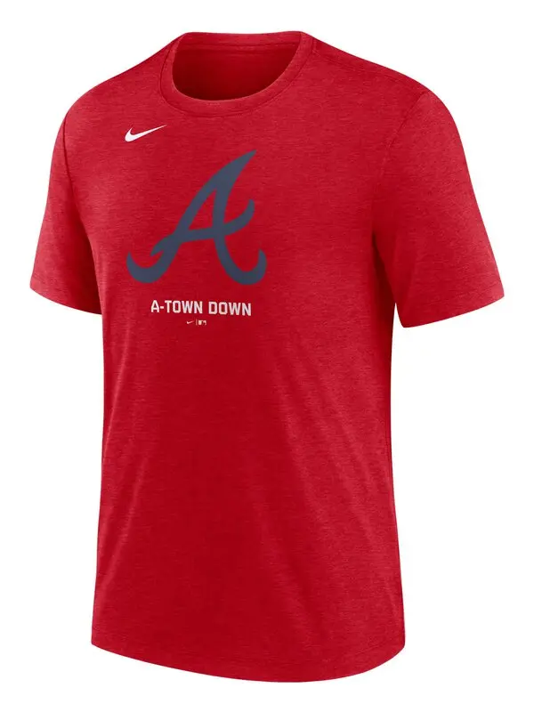 Nike Atlanta Braves Logo Mlb T-shirt - Red