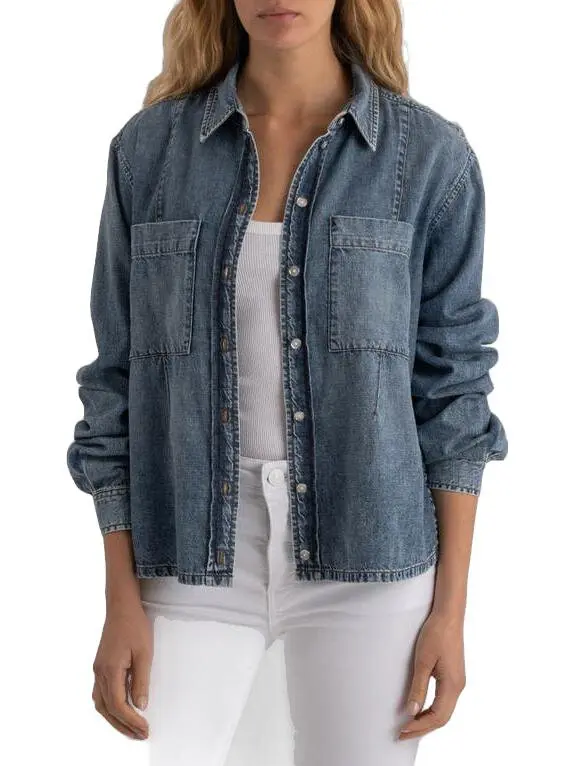 Kut From The Kloth Harley Denim Button-up Shirt - Administer