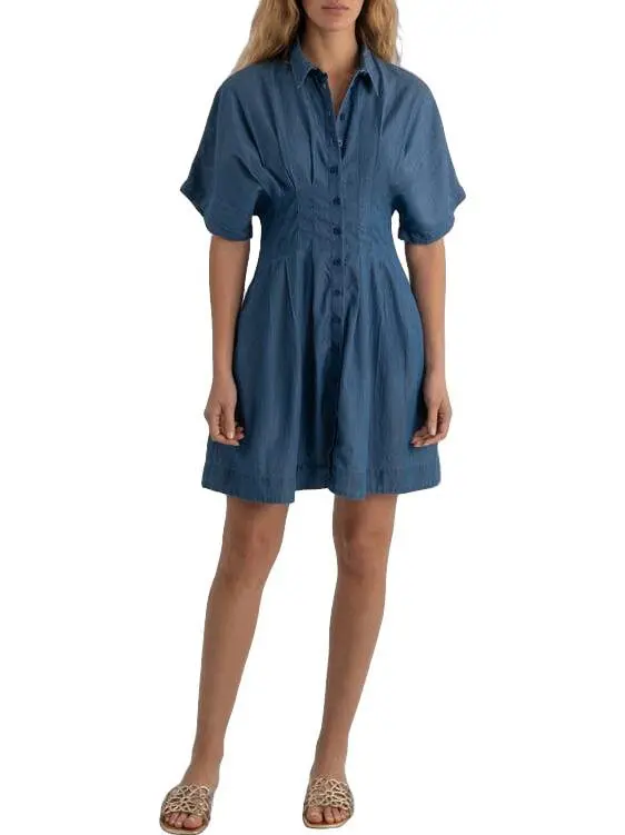 Kut From The Kloth Francesca Dolman Sleeve Button-up Shirtdress - Secure