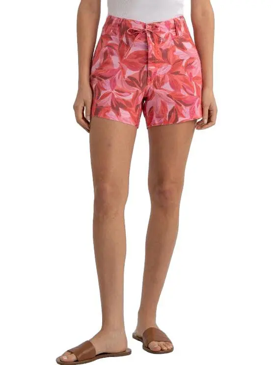 Kut From The Kloth Katie Drawstring Shorts - Red/fuschia