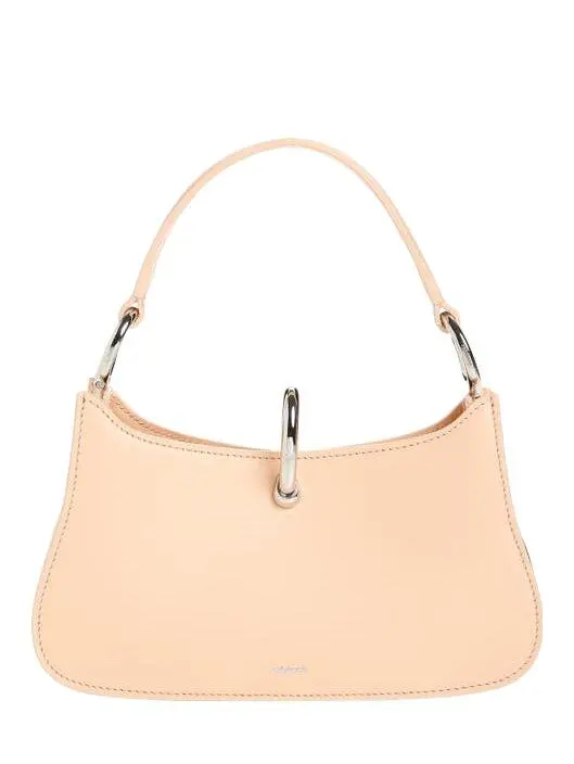 Rabanne Micro Ring Leather Top Handle Bag - Peach/silver