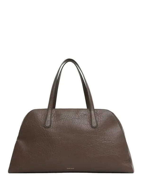 MANSUR GAVRIEL Helios Leather Travel Bag - Ebony