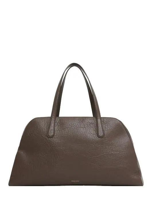 MANSUR GAVRIEL Helios Leather Travel Bag - Ebony