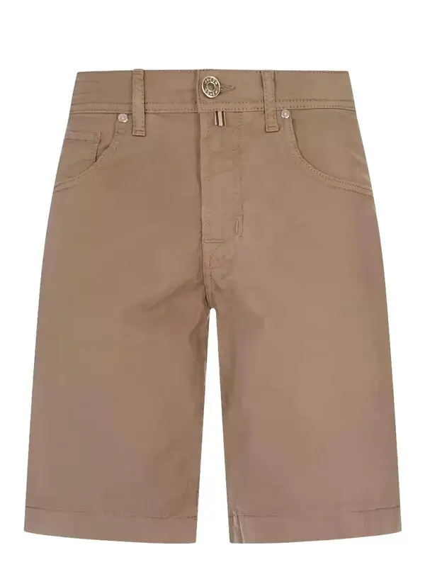 Jacob Cohen Logo Patch Shorts - Brown