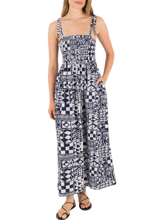 Hurley Beach Club Midi Sundress - Eclipse