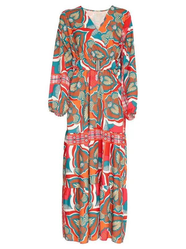 SOHUMAN Fir Midi Dress - Red