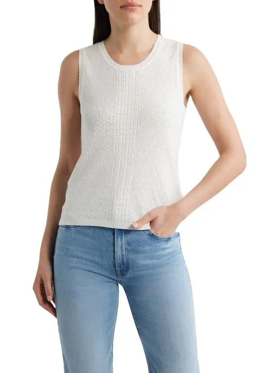 Elie Tahari Steele Sweater Tank - Ivory
