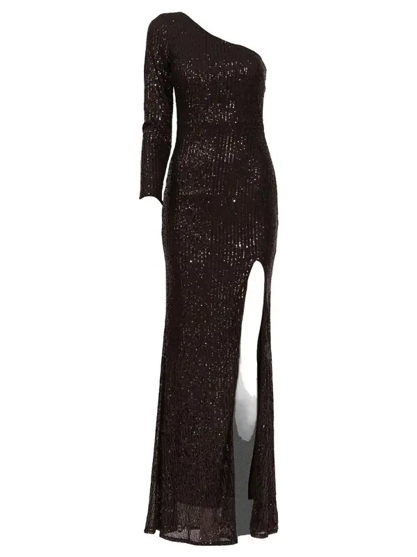 SOHUMAN Joef Sequined Maxi Gown - Blue