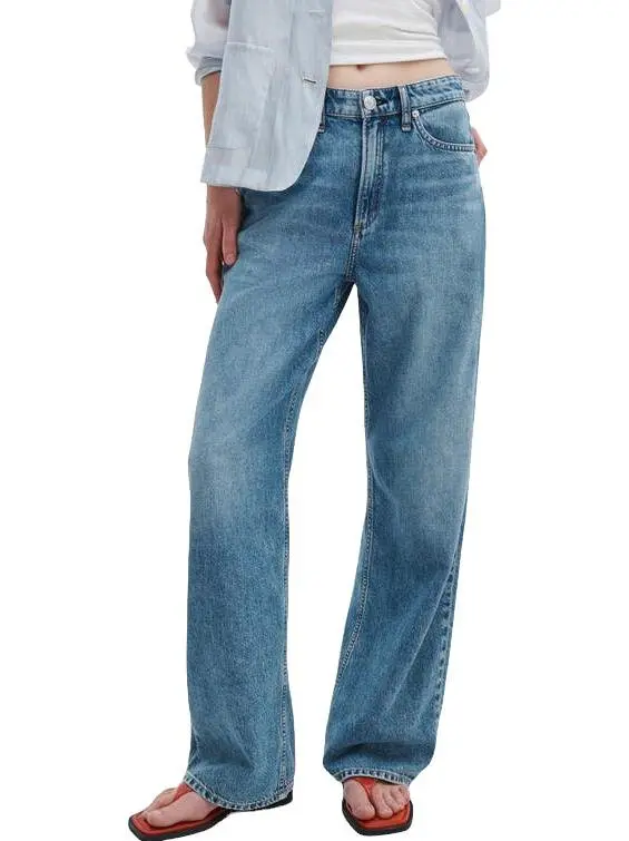 Rag & Bone Featherweight Logan Wide Leg Jeans - Lyon