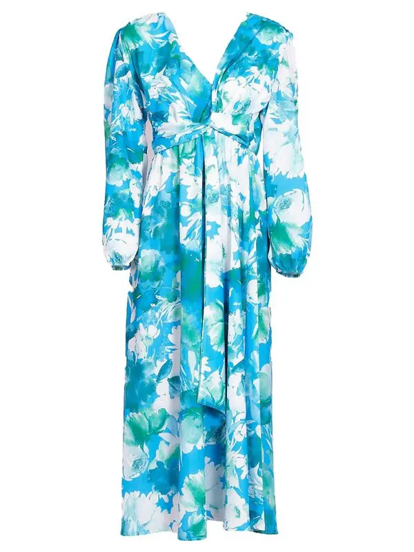 SOHUMAN Sky Floral Maxi Dress - Blue