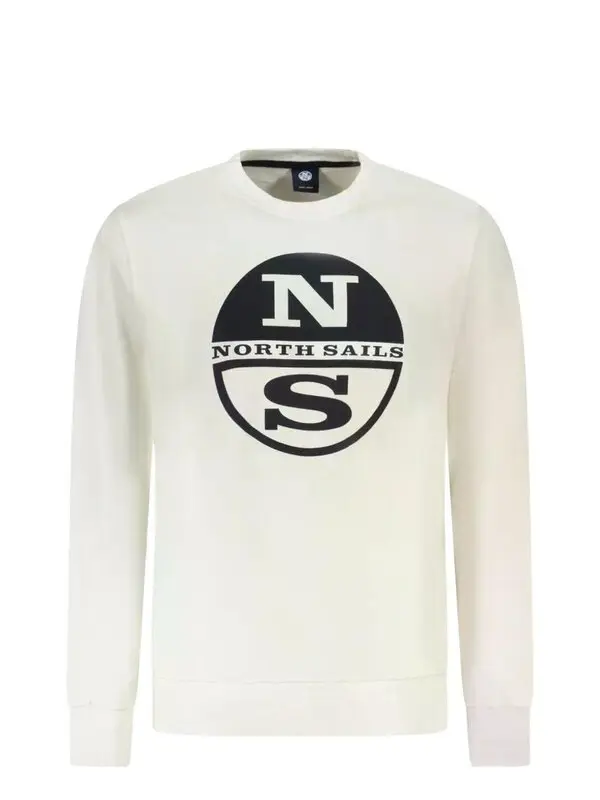 NORTH SAILS Logo Print Crewneck Sweatshirt - Neutrals