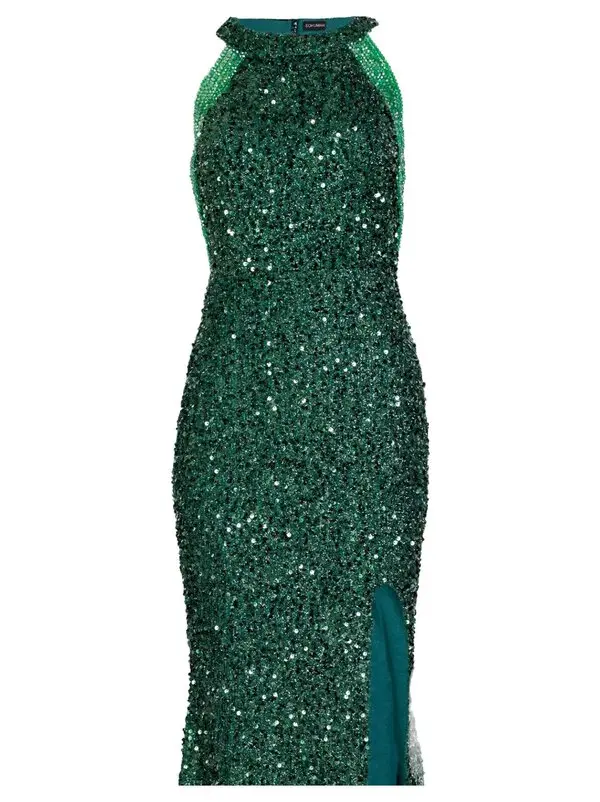 SOHUMAN Atalanta Sequin Embellished Gown - Green