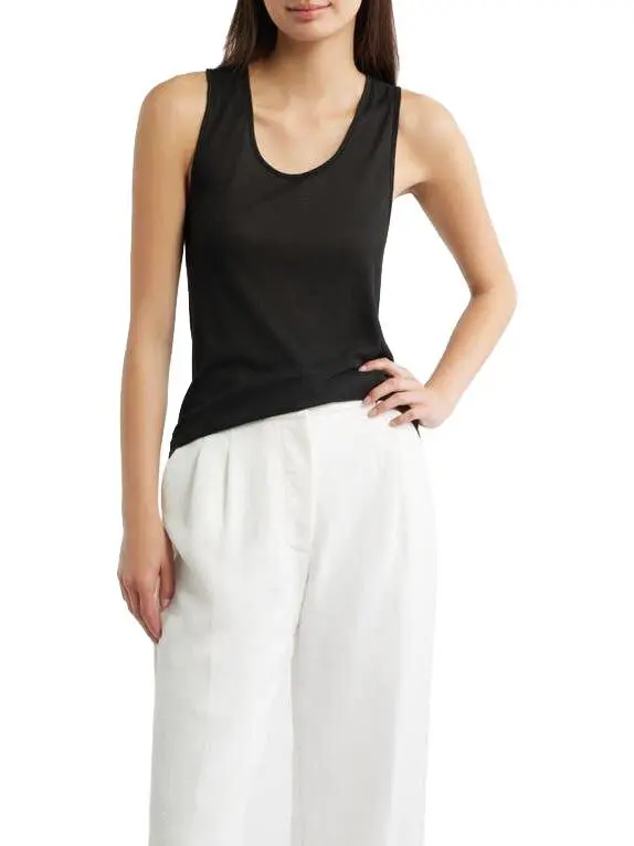 ARTLESS FOREVER Benny Ribbed Tank - Black