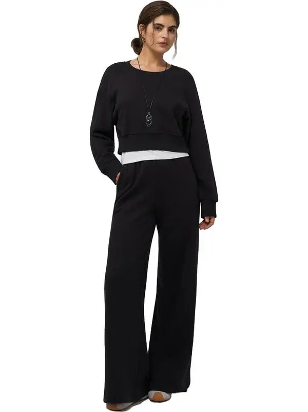 JUANA Hemp Essentials Fleece Sweatpants - Black