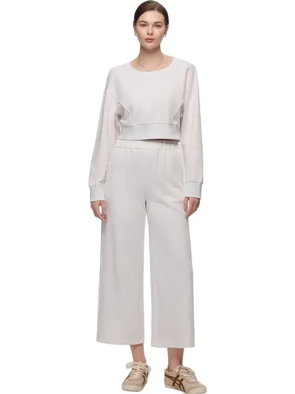 JUANA Hemp Essentials Fleece Sweatpants - White