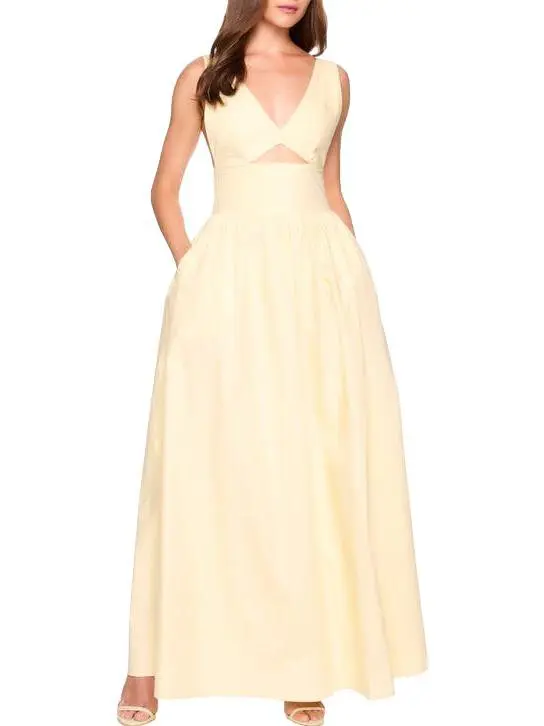 Susana Monaco Cutout Detail Maxi Dress - Whipped Cream