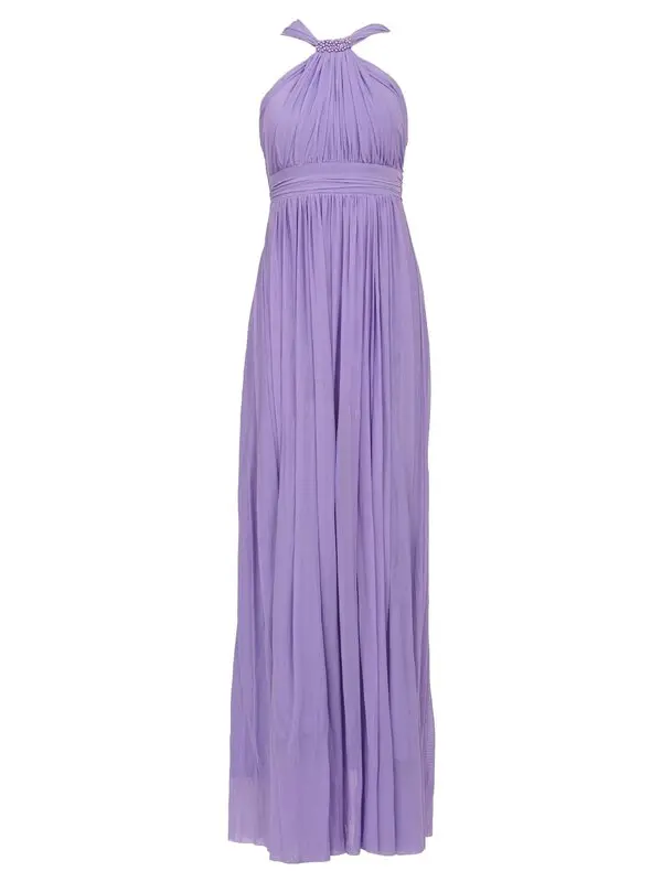 SOHUMAN Renaissance Halterneck Maxi Gown - Green