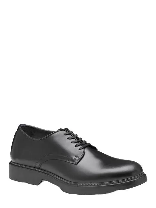 Johnston & Murphy Huxley Plain Toe Derby - Black European Calfskin