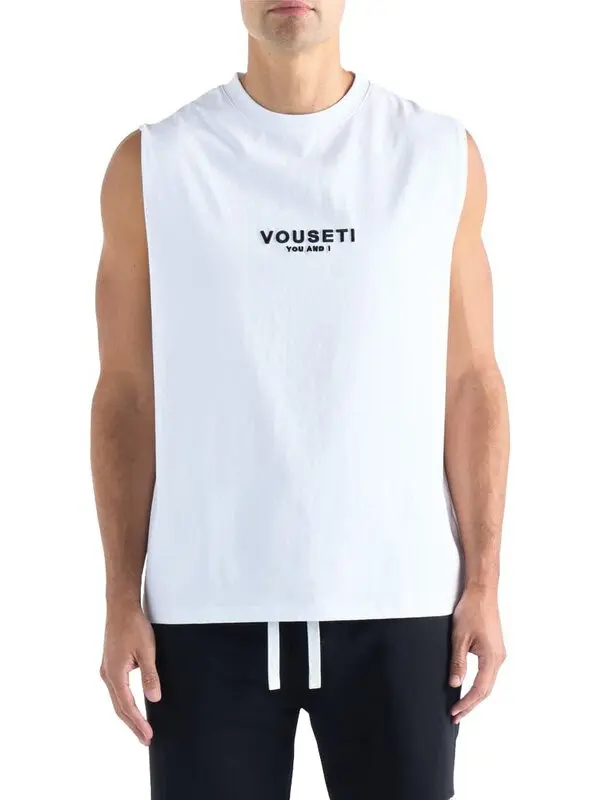 VOUSETI Og Cotton Graphic Tank - White