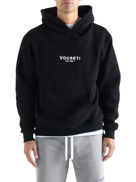 VOUSETI Graphic Hoodie - Black