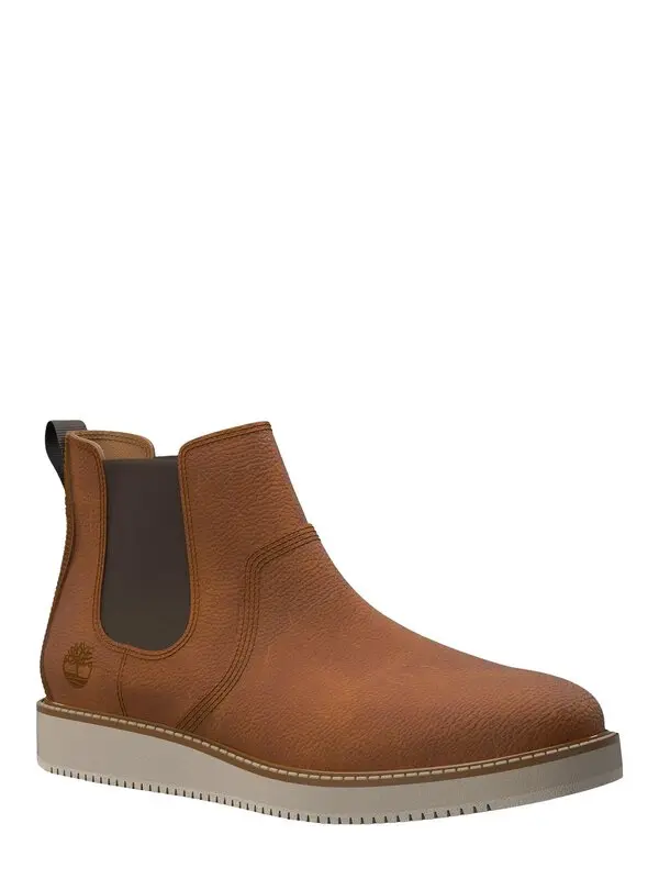 Timberland Redwood Edge Water Repellent Chelsea Boots - Medium Brown Full Grain
