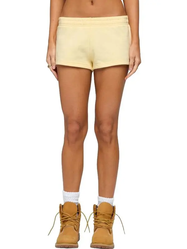 EDIKTED Cataleya Shorts - Yellow