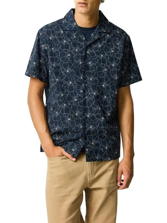 Rodd & Gunn Crater Valley Floral Camp Shirt - Ink