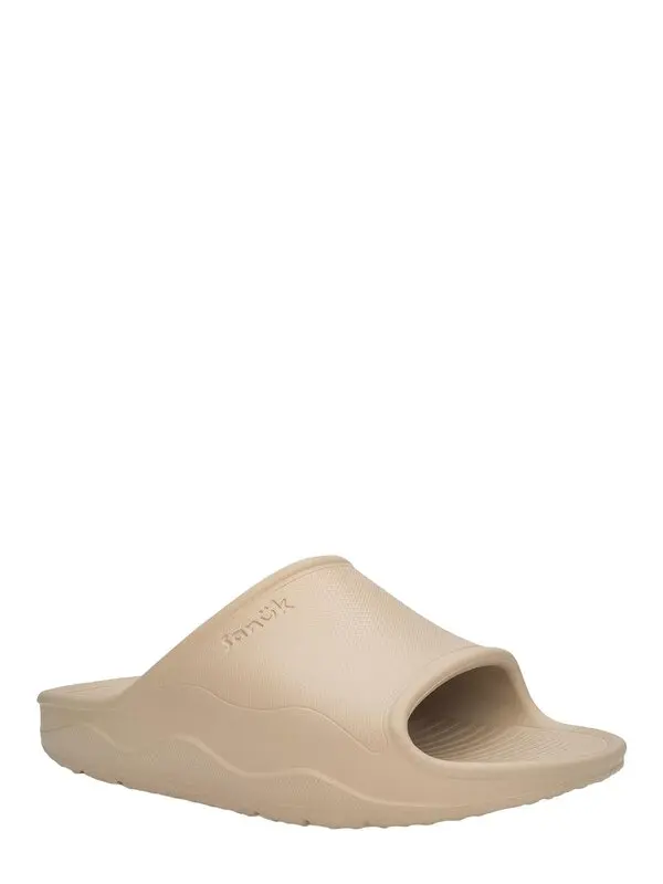 Sanuk Beer Foamie Slide Sandals - Tan