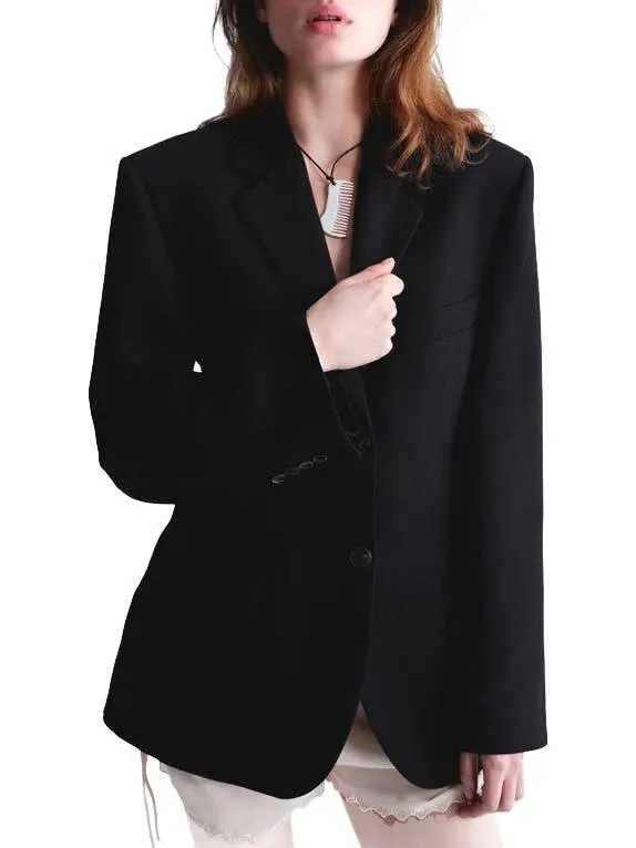 Mango Two-button Blazer - Black