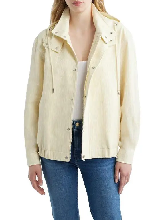 FRAME Seersucker Track Jacket - Lemon Multi