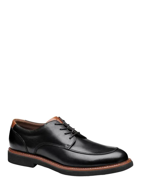 Johnston & Murphy Tyson Moc Toe Derby - Black Full Grain