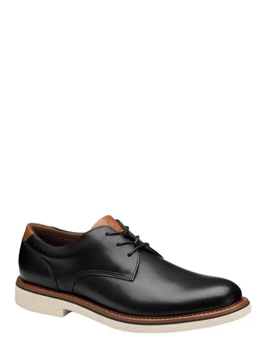 Johnston & Murphy Tyson Plain Toe Derby - Black Full Grain
