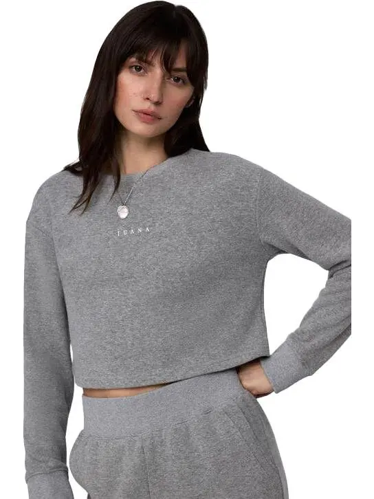 JUANA Off Hours Crewneck Sweater - Gray