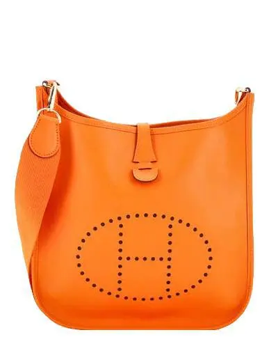Hermès Evelyne Bag Gen Ii Epsom Pm - Orange H