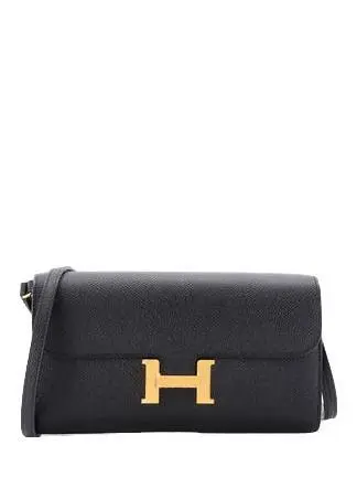 Hermès Constance To Go Wallet Epsom - Black