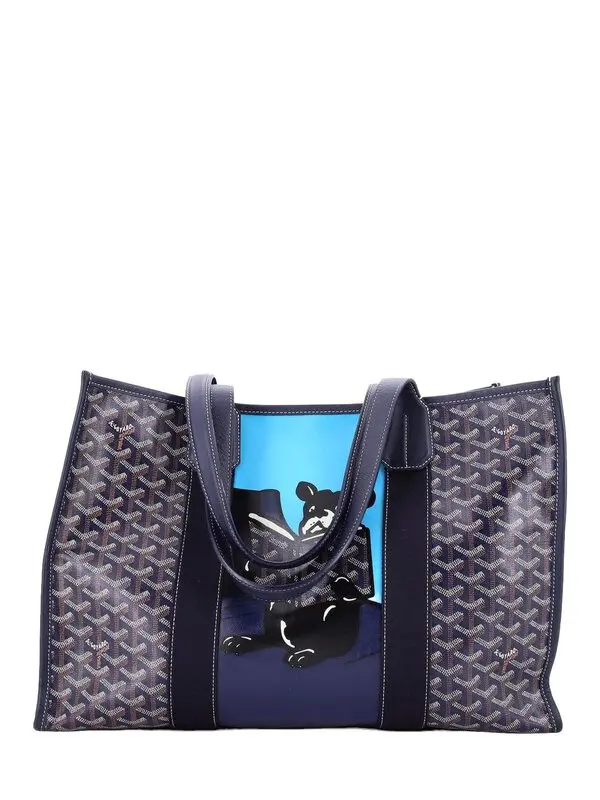 Goyard Villette Tote Printed Coated Canvas Mm - Blue