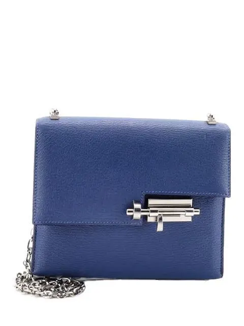 Hermès Verrou Chaine Bag Chevre Mysore Mini - Bleu Brighton