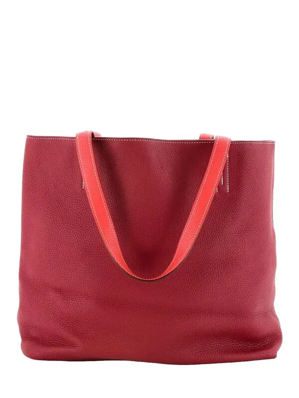 Hermès Double Sens Tote Clemence 36 - Double Sens-rose Jaipur/rubis